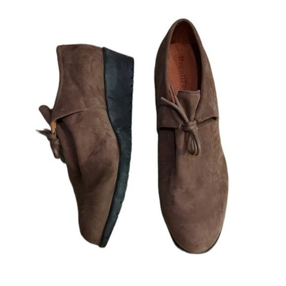 BeautiFeel | Shoes | Beautifeel Brown Suede Wedge Lace Up Shoes Euro 42 ...
